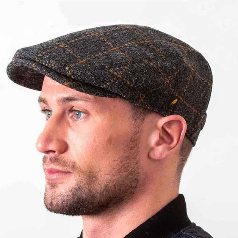 Handcrafted Mens Irish Quilted Flat Cap | Fast US Delivery