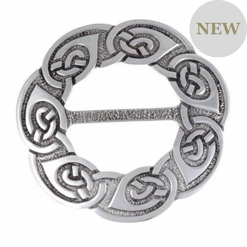 Celtic Spiral Pewter Scarf Ring